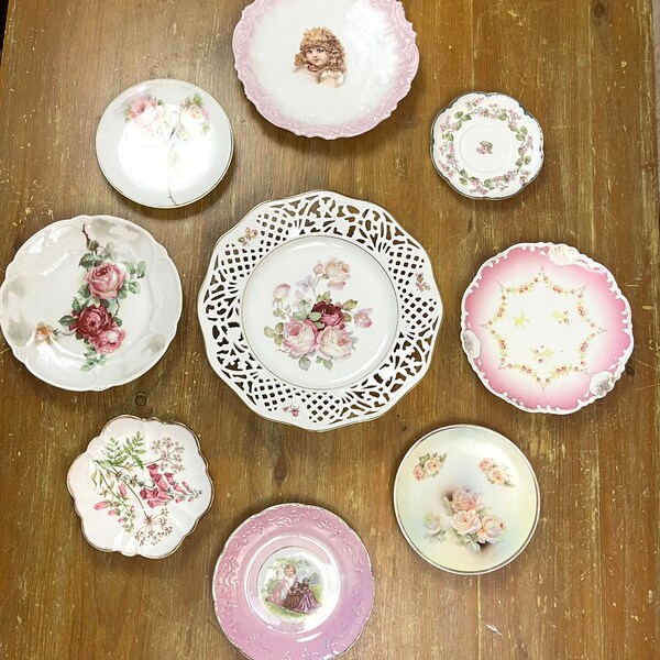 Pink Plate Set - Etsy