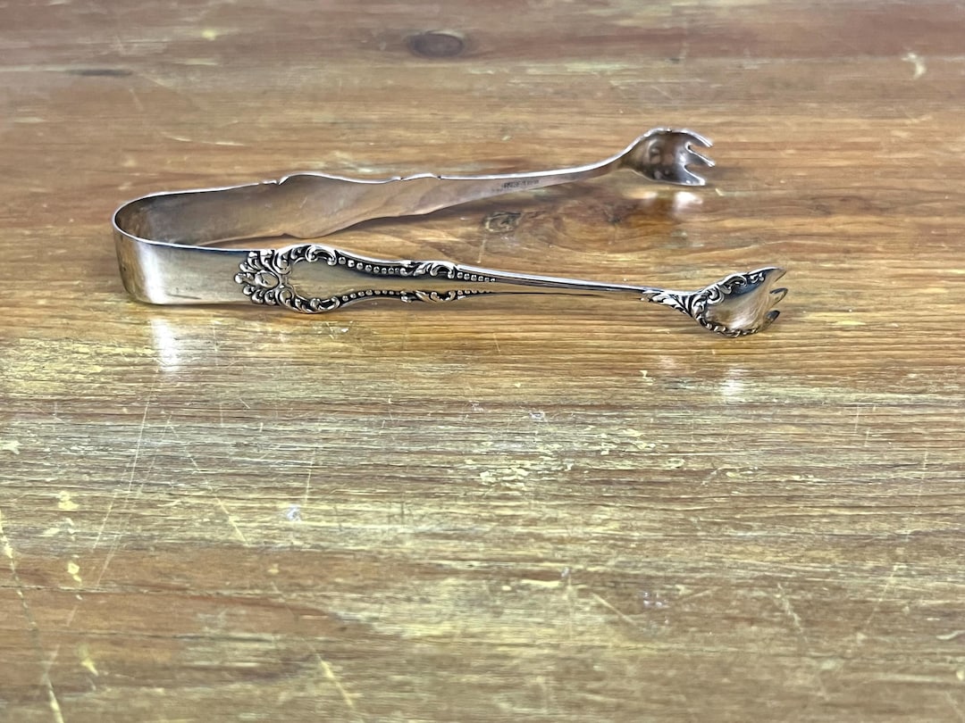 Antique Silverplate Sugar Tongs Claw Ice Tongs or Appetizer Pick Ups ...