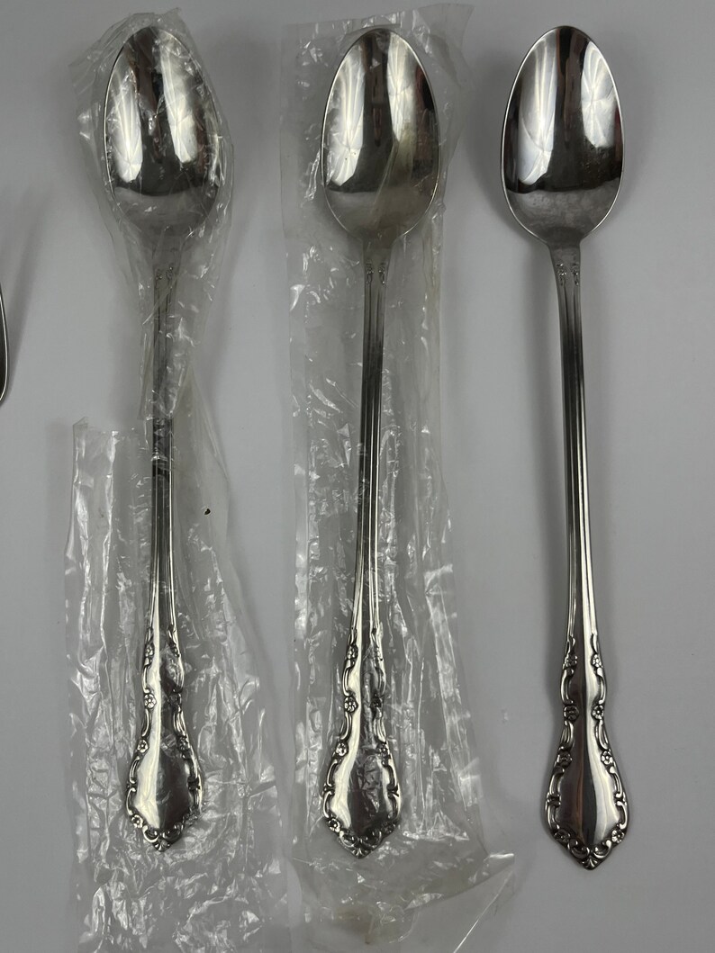 Vintage "mansion Hall" Stainless Flatware Pie Server Ice Tea Spoons ...