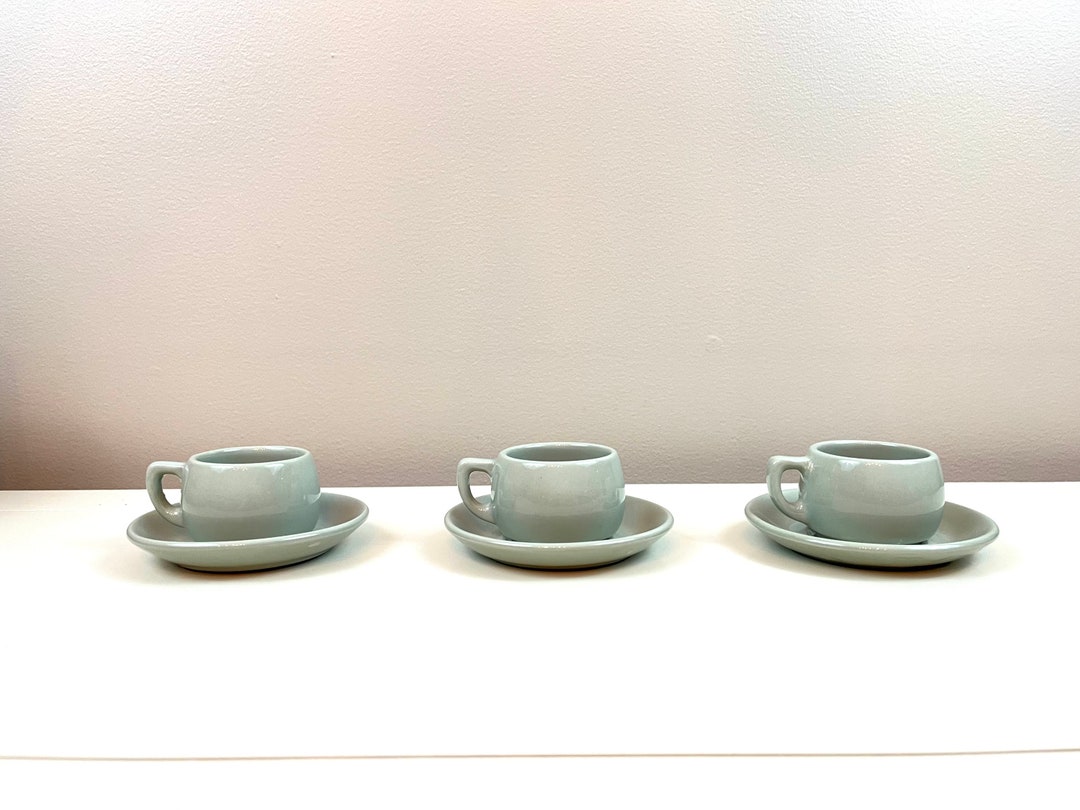 Vintage Grey Espresso Cups Duraline Super Vitrified Grindley Hotelware ...