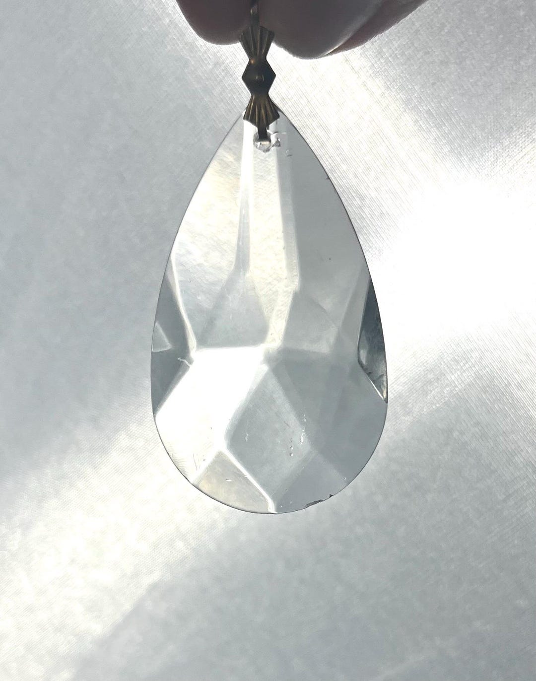 Vintage Tear Drop Glass Prisms Set of 21 Chandelier Crystal Prisms 2 ...