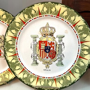 Antique Frank Beardmore Fenton National Emblem Cabinet Plate Decorative ...