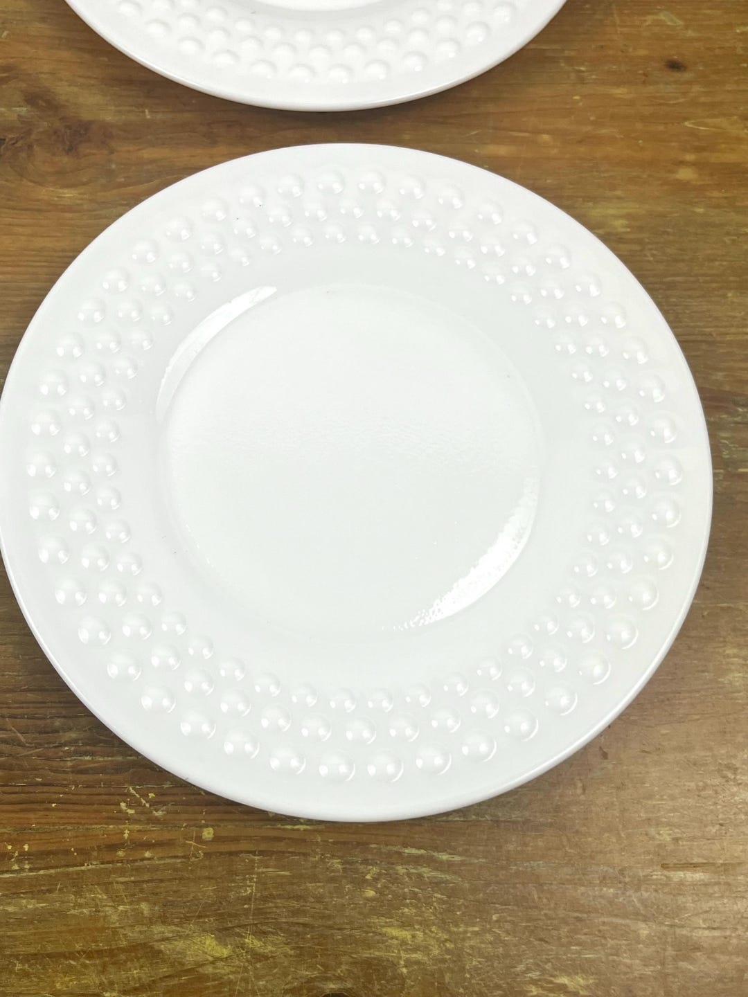 Vintage Imperial Glass Hobnail Dessert Plates Salad Plates Multiple ...