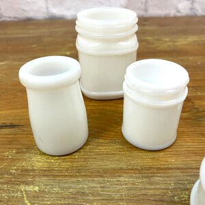 Vintage Collection of Milk Glass Jars "metholatum" and "musterole ...