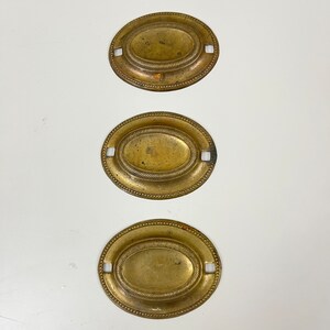 Antique Oval Drawer Handle Plate Medalion 1800s - Etsy