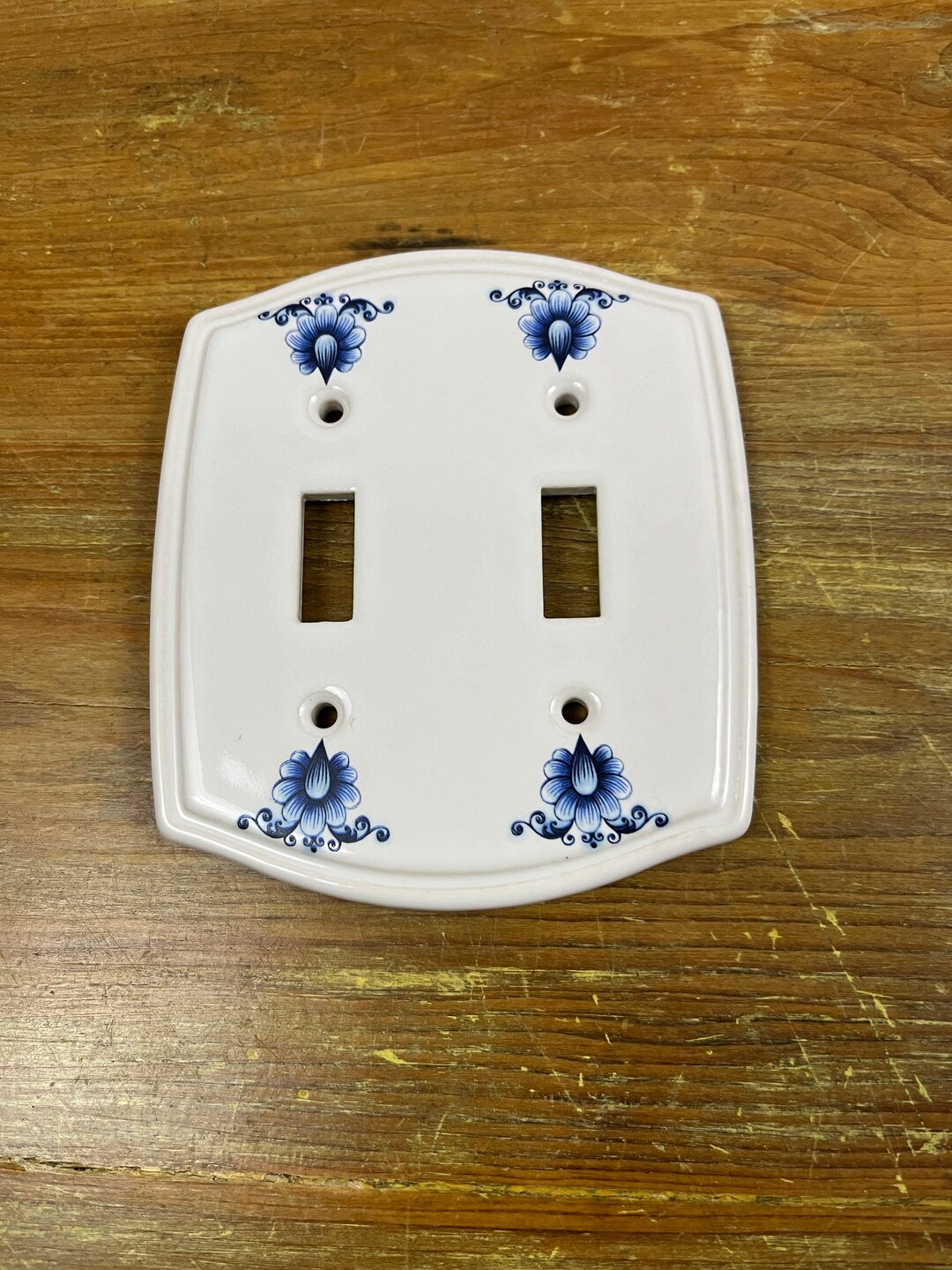 Vintage Wall Switch Plates Blue Flowers or Yellow Flowers Sold ...