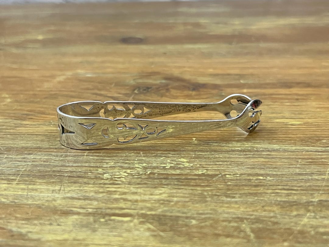 Antique Webster Sterling Pierced Handle 3 Inch Mini Sugar Tongs - Etsy