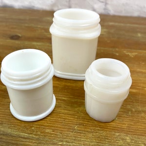 Vintage Collection of Milk Glass Jars "metholatum" and "musterole ...