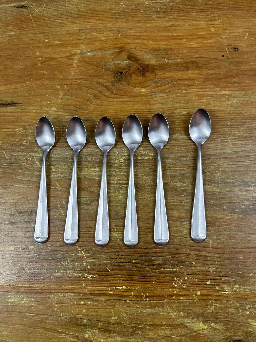 Vintage Supreme Cutlery Small Spoons Childs Spoons Condiment Spoons Set of 6 5 Inch Spoons ...