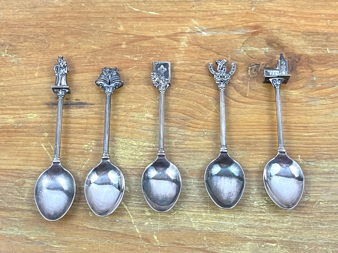 Vintage Silverplate Mini Spoons Wedding Themed Newlywed Church Themed ...