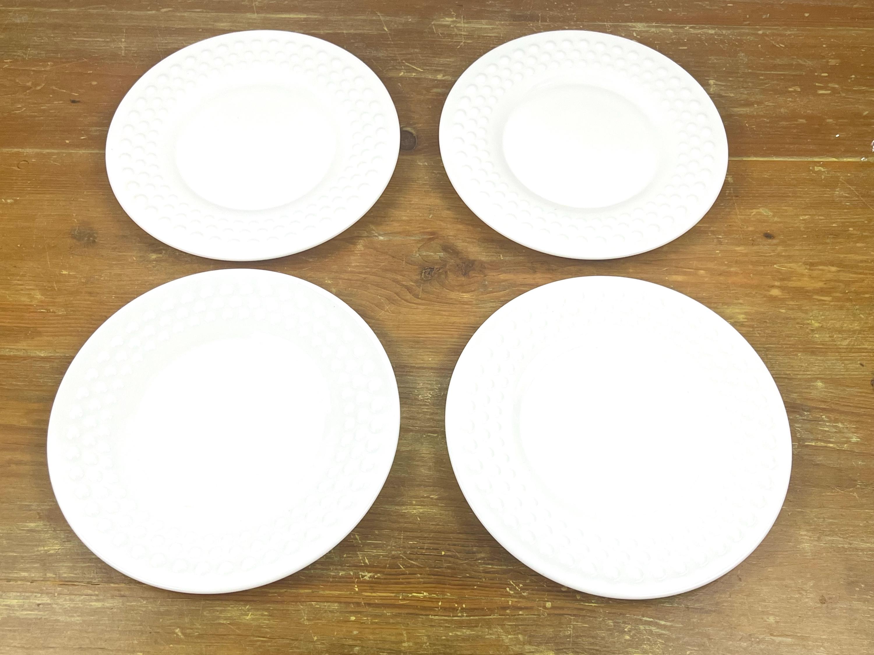 Vintage Imperial Glass Hobnail Dessert Plates Salad Plates Multiple ...