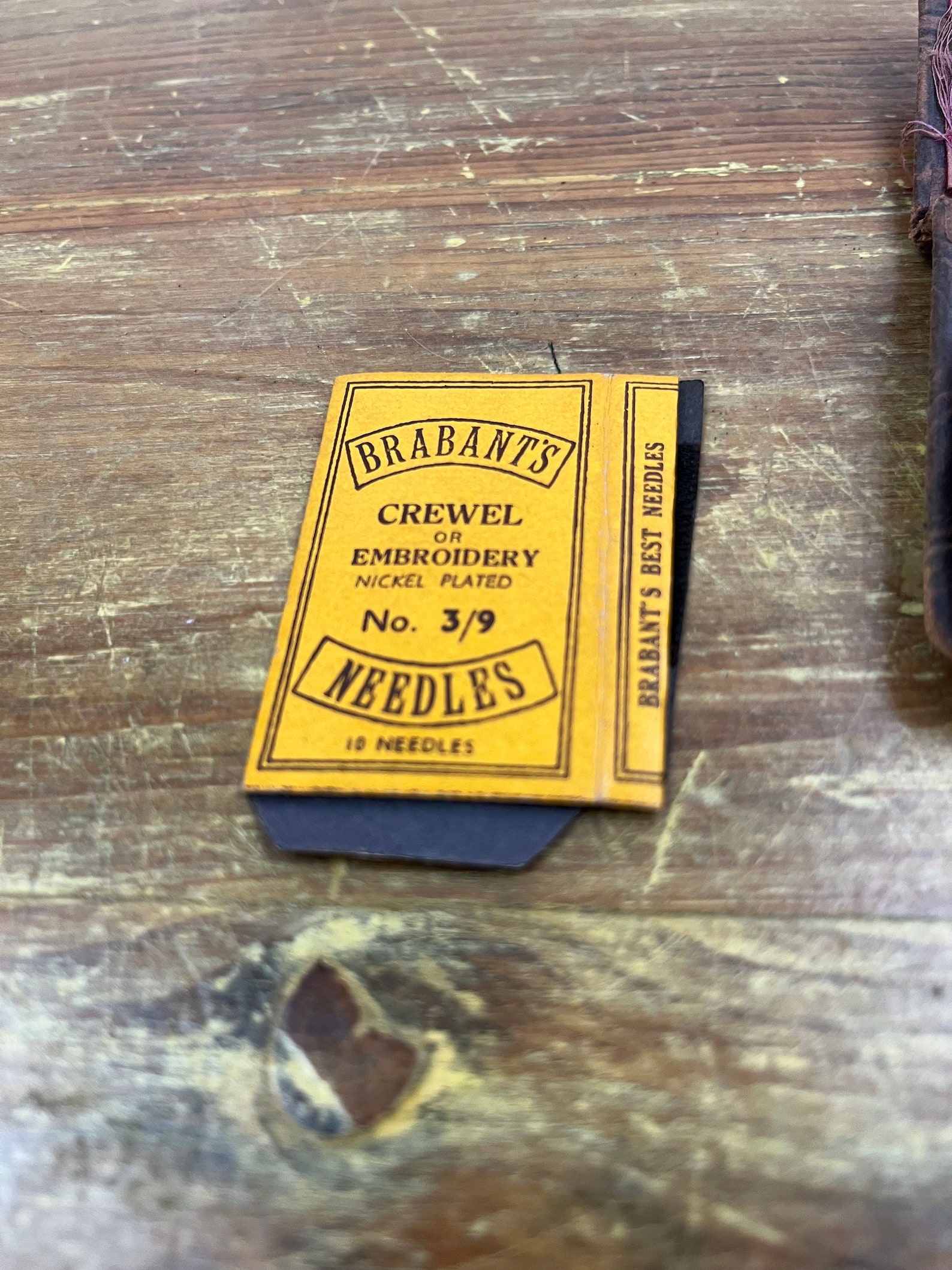 Antique Needle Case Kit W Hall & Co. Ltd Studley Redditch Locking Case ...