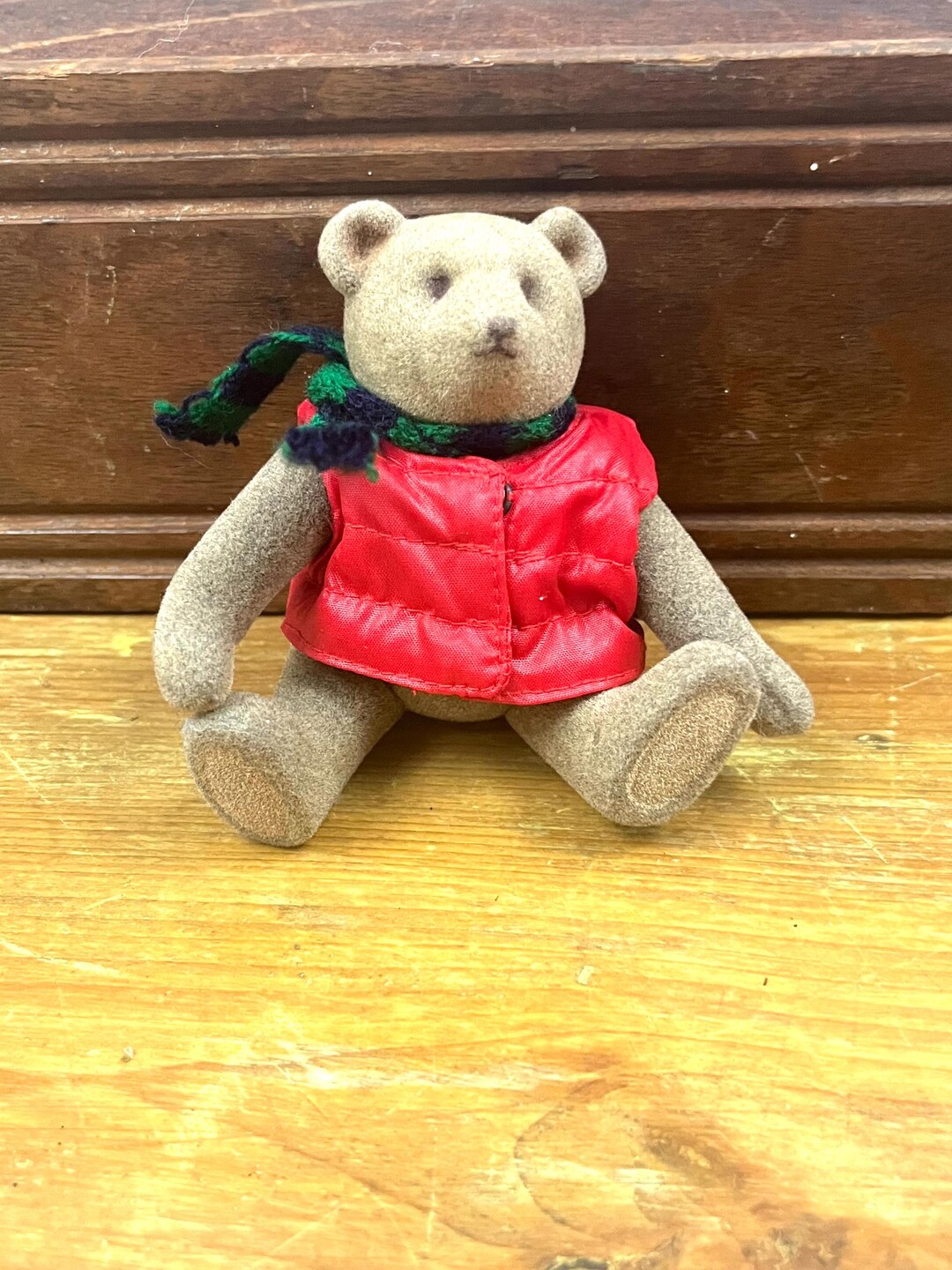Vintage Mini Jointed Gund Bear Collectible Jointed Winter Sports Bear ...