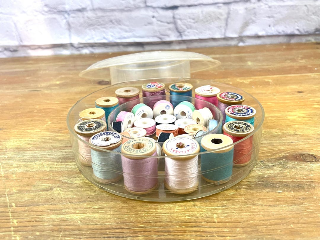Vintage Bridges Plastic PDTS Thread Case Sewing Case Holder Comes With ...
