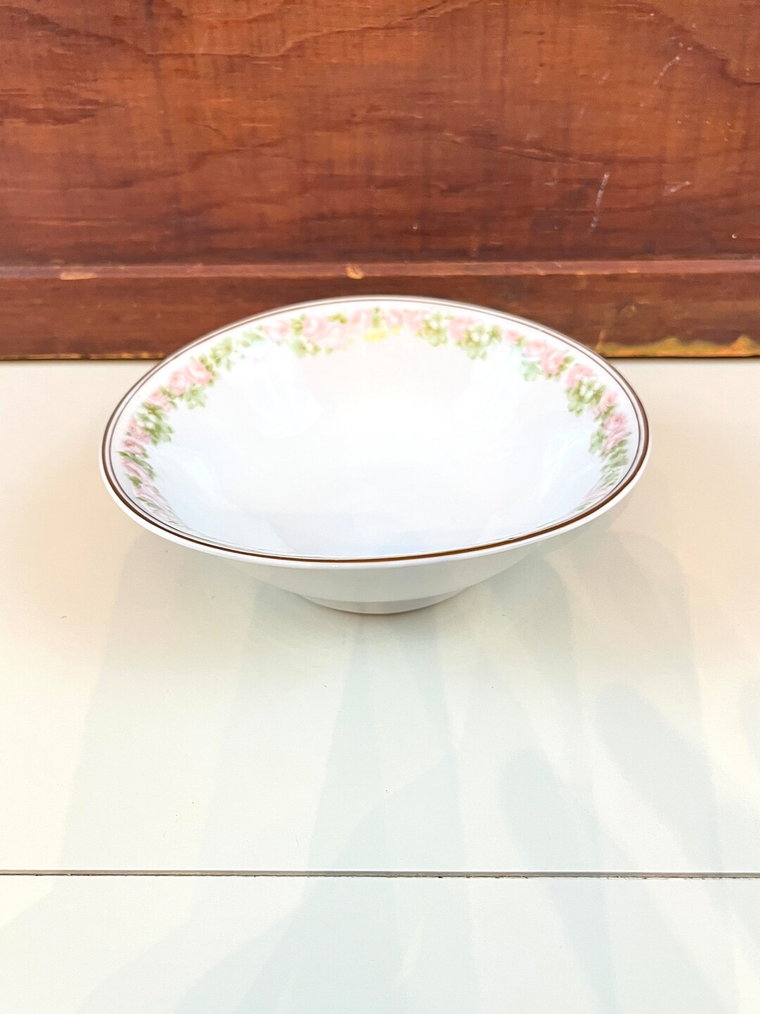Vintage Bavarian Rose Trimmed Small Oval Bowl Side Dish Bowl Condiment ...