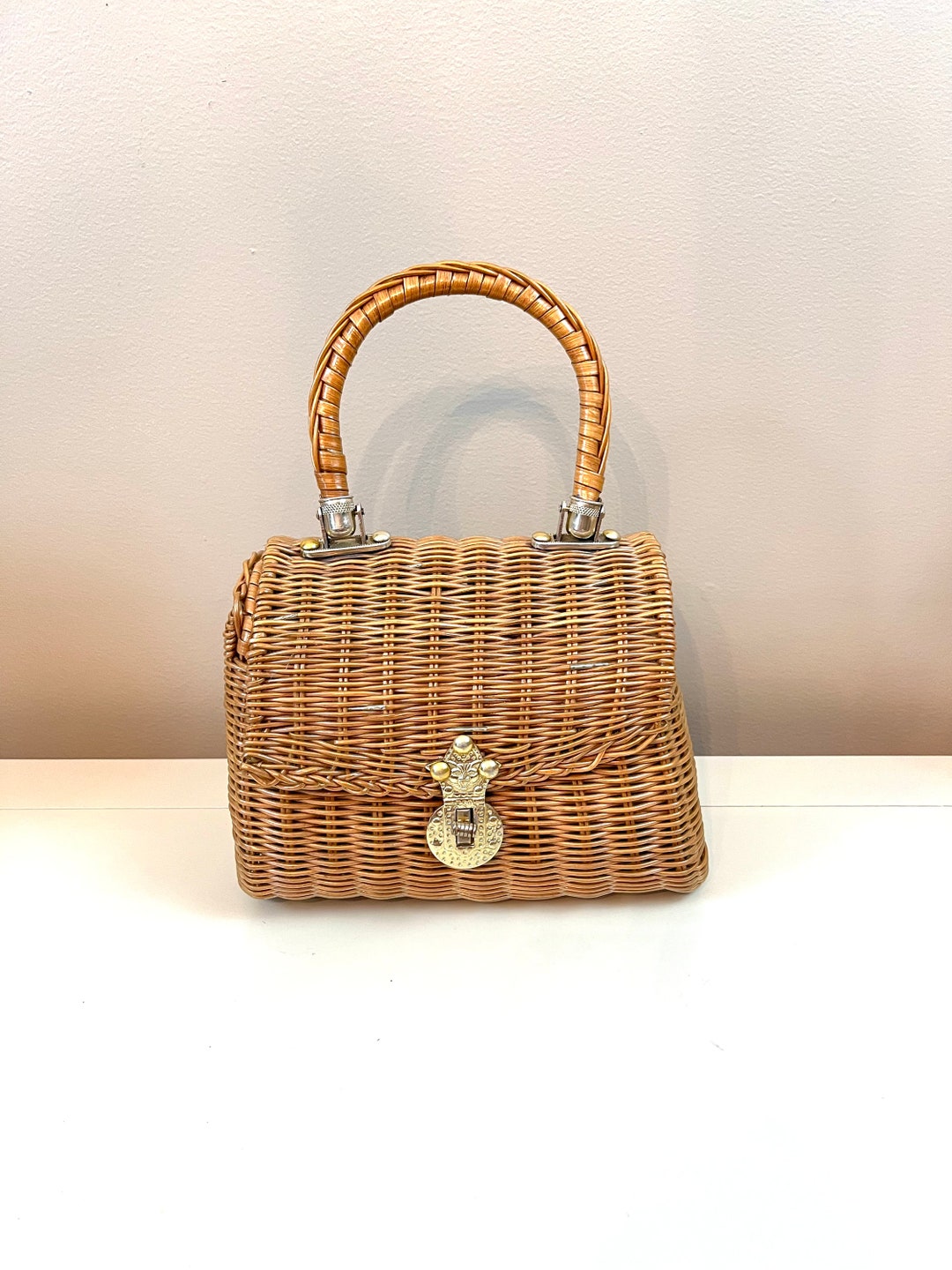 Vintage 1960s Simon Wicker Style Clasp Purse Styled by "mr Ernest" - Etsy