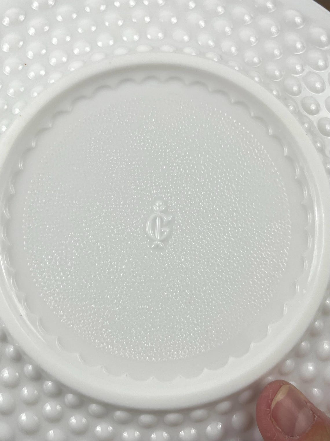 Vintage Imperial Glass Hobnail Dessert Plates Salad Plates Multiple ...