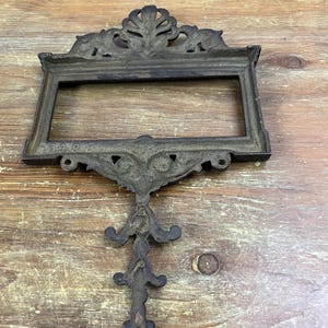 Vintage Cast Iron House Number Sign Name Plate Business Name or Message ...