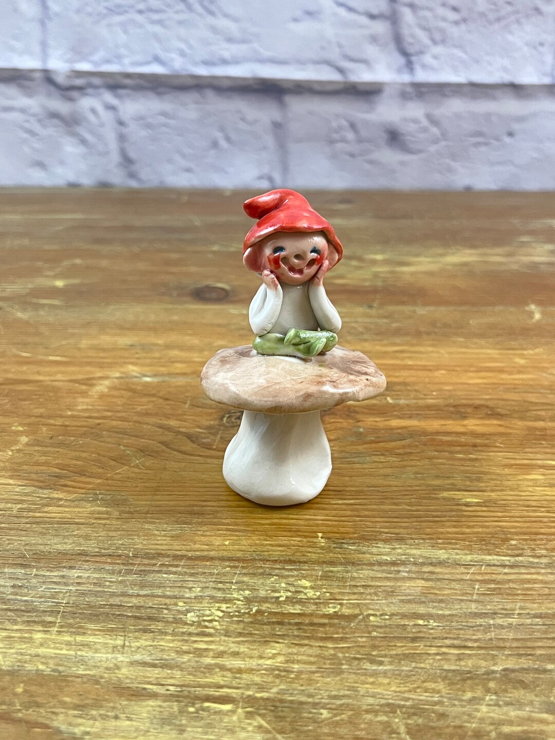 Vintage Elf on a Toad Stool Abby Crafts Timoleague Ireland Garden Decor ...