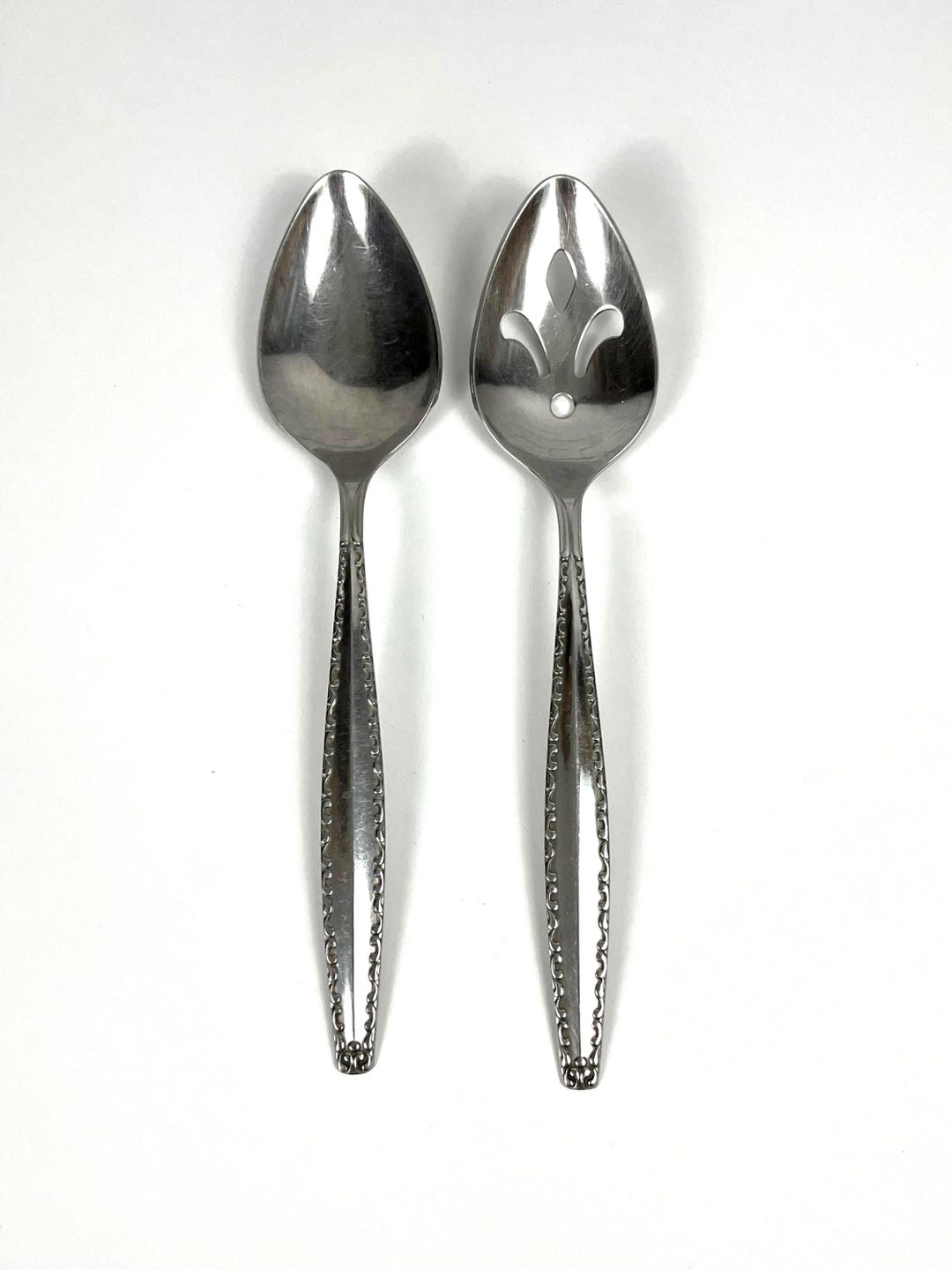 Vintage Oneida "tripoli" Serving Spoon Pair Replacement Spoons - Etsy