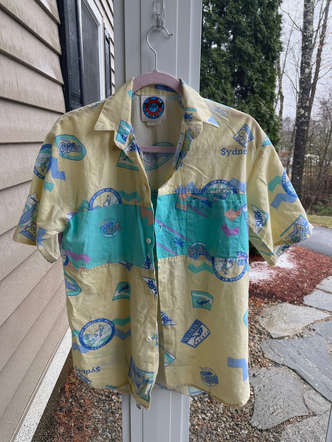 Vintage 80s "wild Thunder" Brand Surf Shirt Australia Hawaii California ...