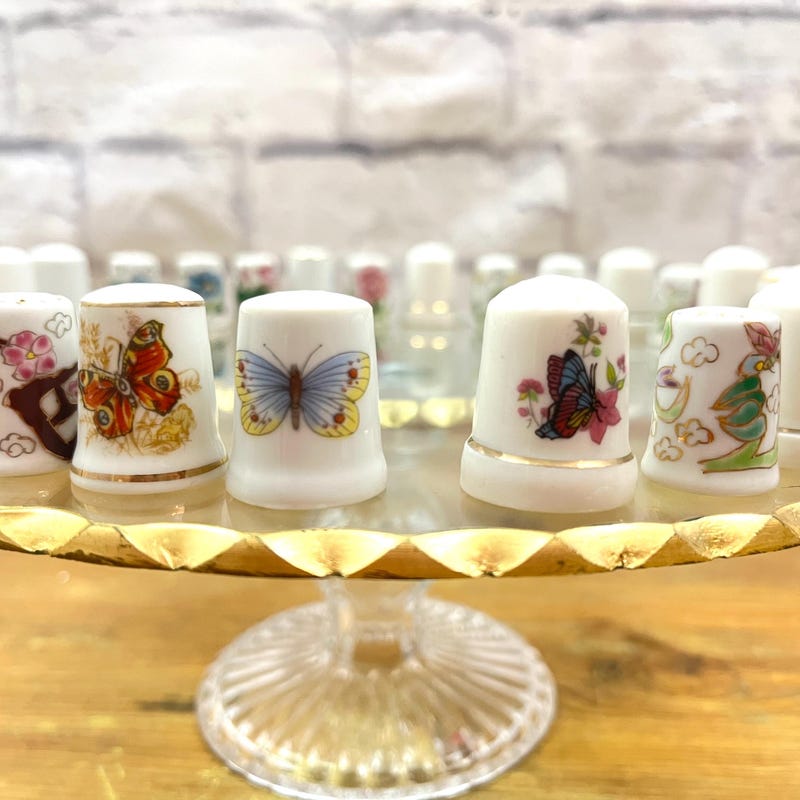 Vintage Butterfly Thimble - Etsy