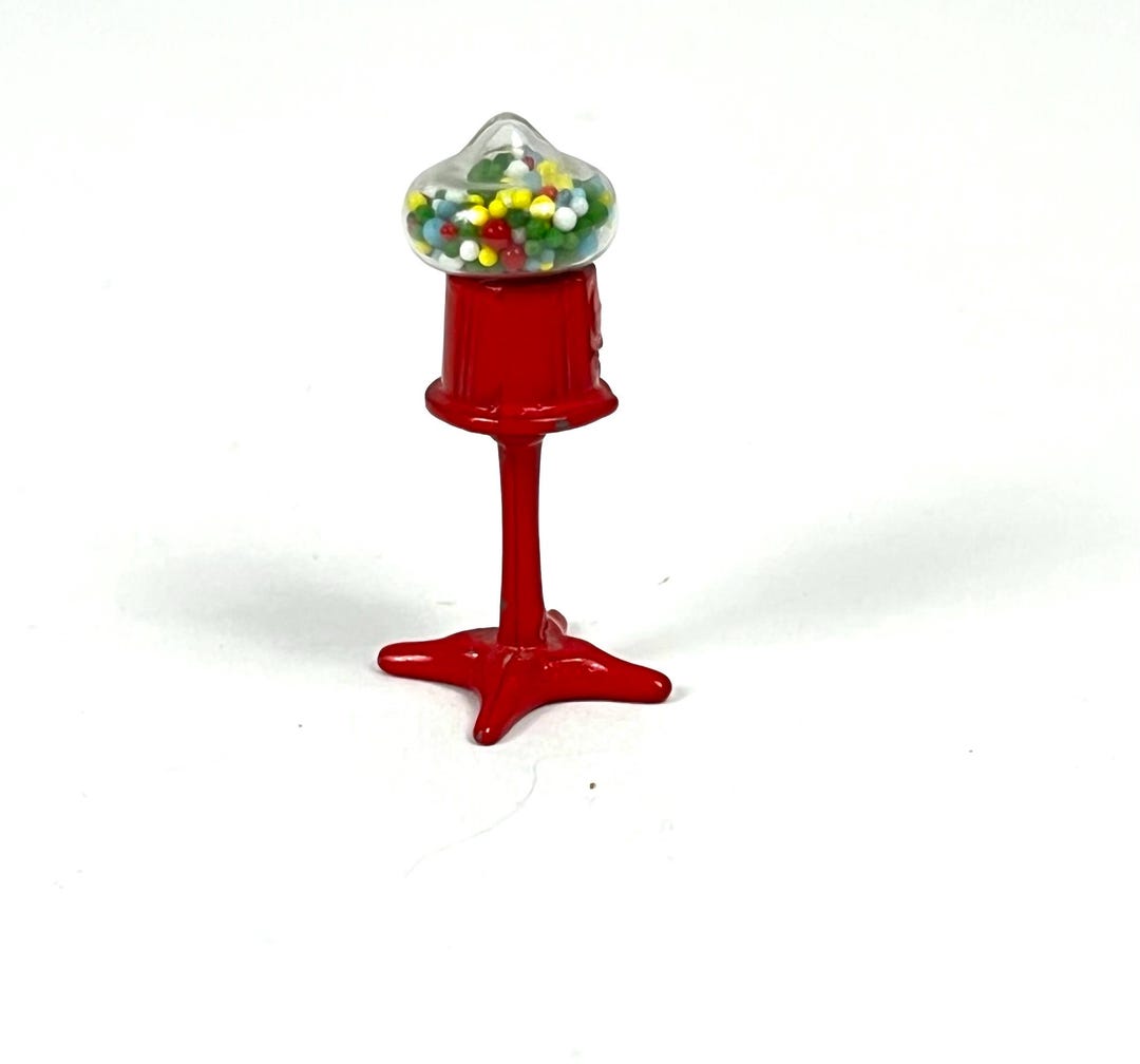 Vintage Miniature Gumball Machine Dollhouse Doll Sized - Etsy