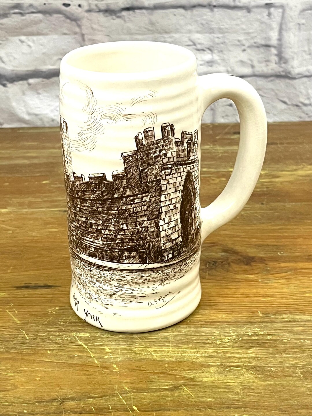 Vintage Royal Staffordshire Pottery Mug Walmsgate Bar York Mug Tankard ...
