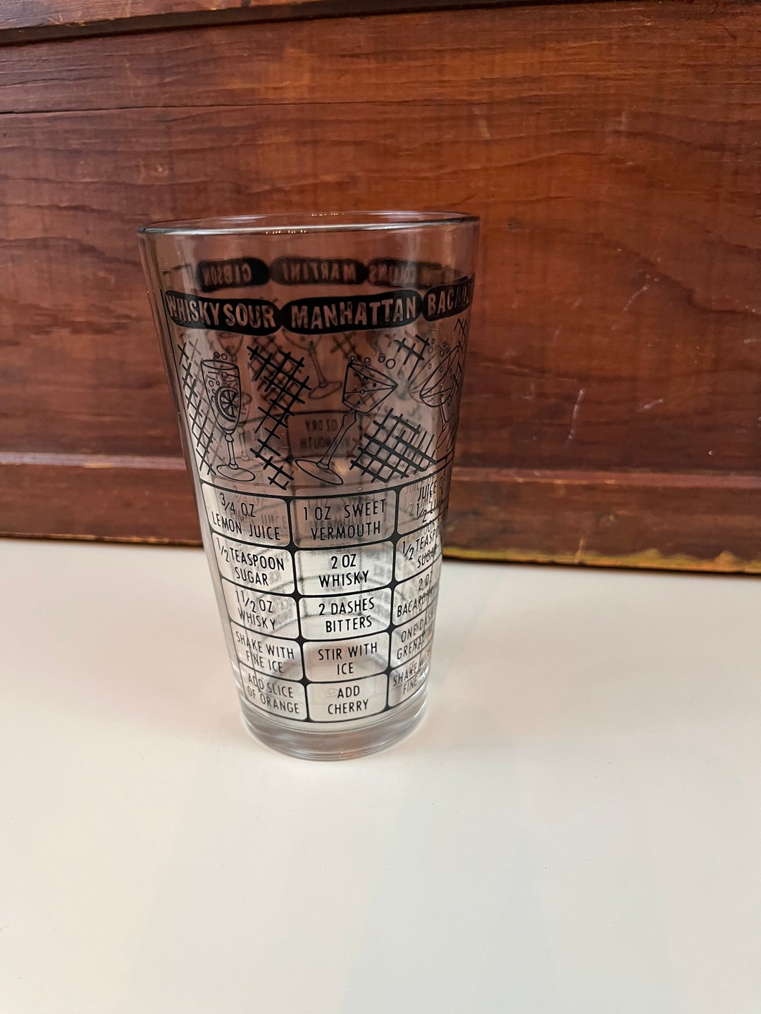 Drink Recipe Glasses, STAG PARTY GIFTS! Whiskey Sour Glass, Daiquiri ...