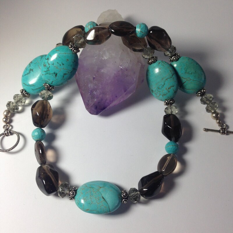 Turquoise and Quartz - Etsy