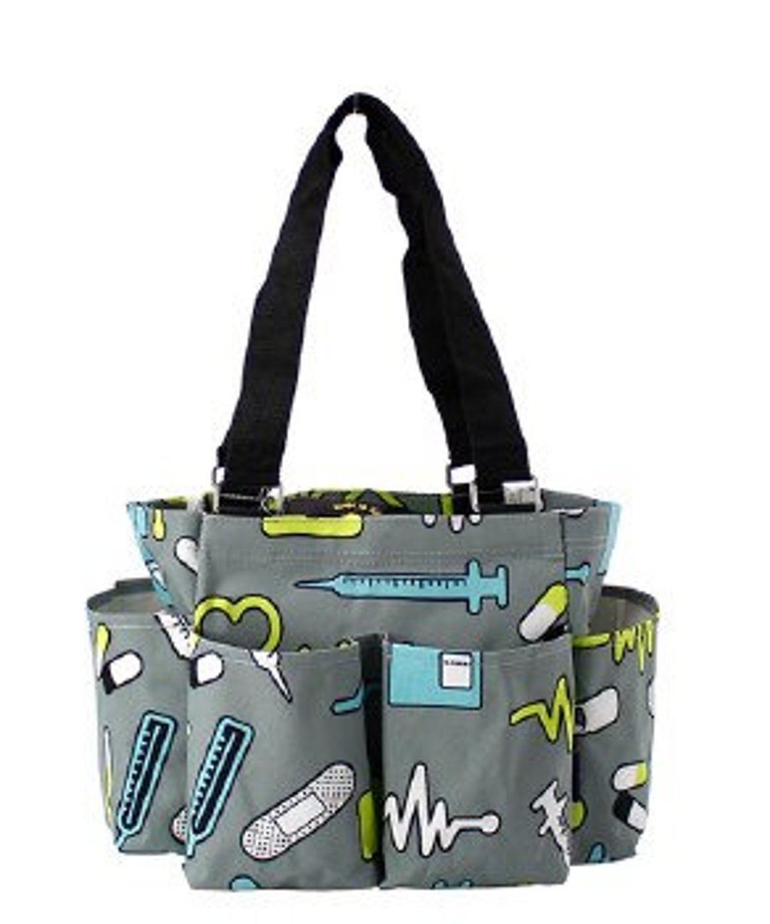 Canvas Nurse Caddy Utility Tote Bag With Free Monogram - Etsy
