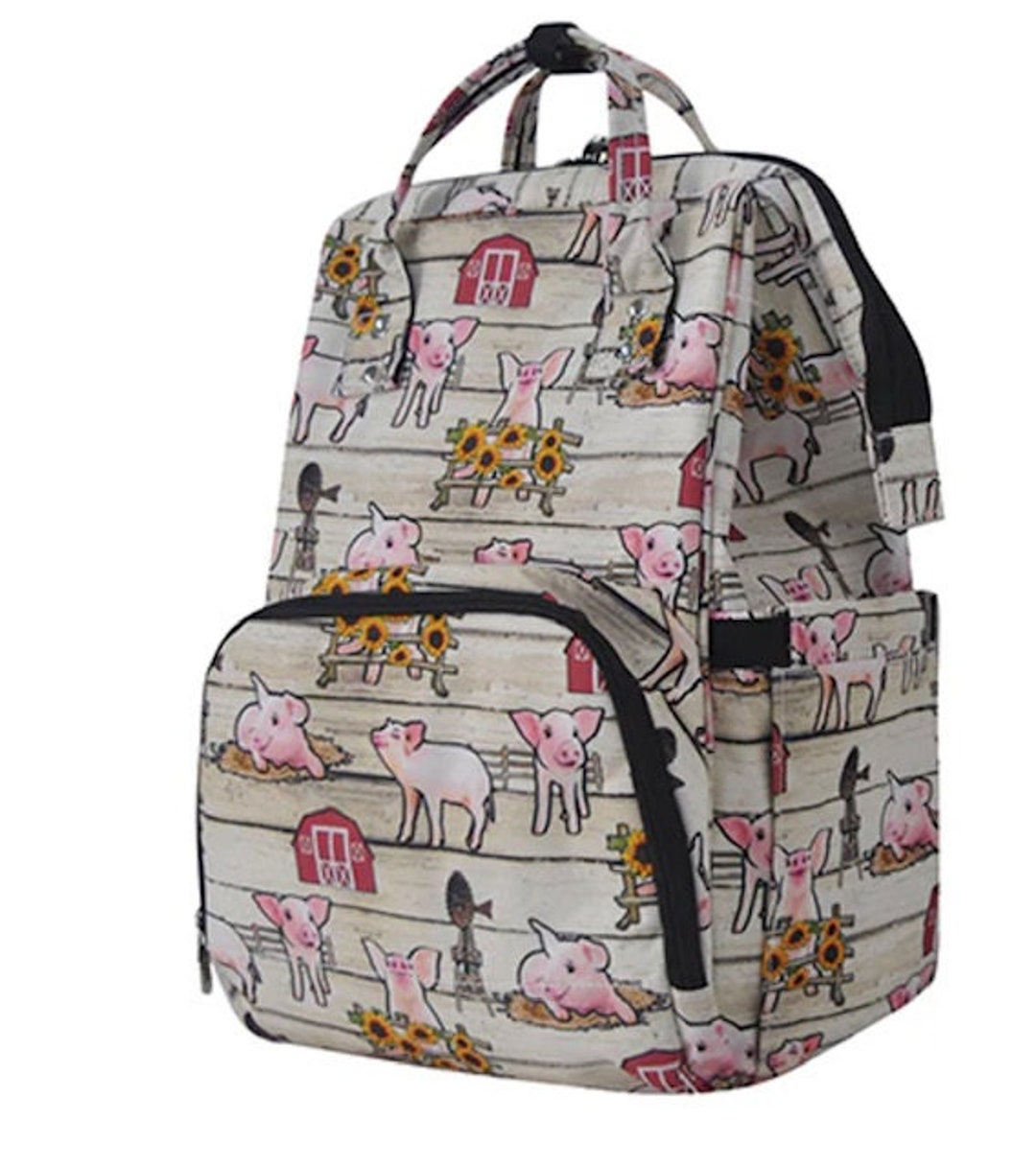 Piggy Farm NGIL Diaper Bag/travel Backpack Set With Free Monogram - Etsy