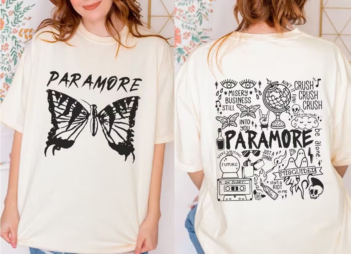 Vintage Paramore Tattoo Unisex Shirt, Paramore Merch sold by Kaili ...