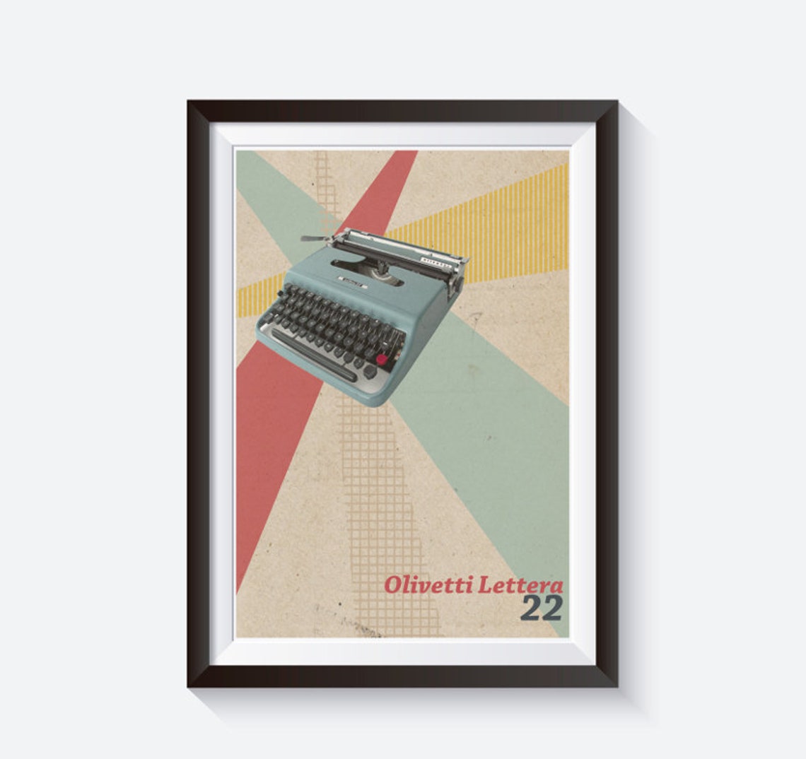 Typewriter Print Olivetti Poster Print Photography Vintage | Etsy
