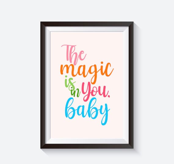 The Magic is You Baby Quote Print Babys Room Decor Quote - Etsy