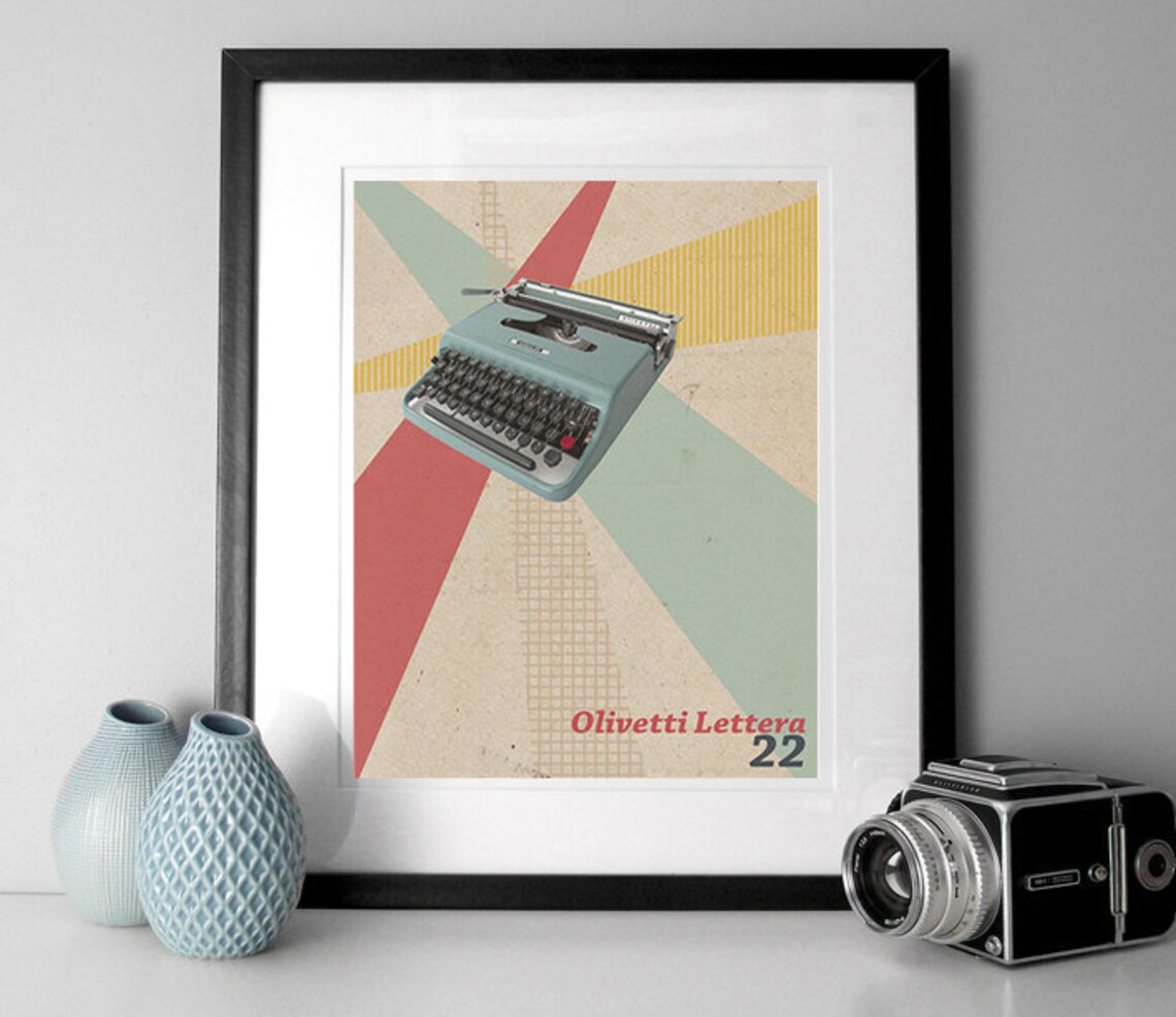 Typewriter Print Olivetti Poster Print Photography Vintage | Etsy
