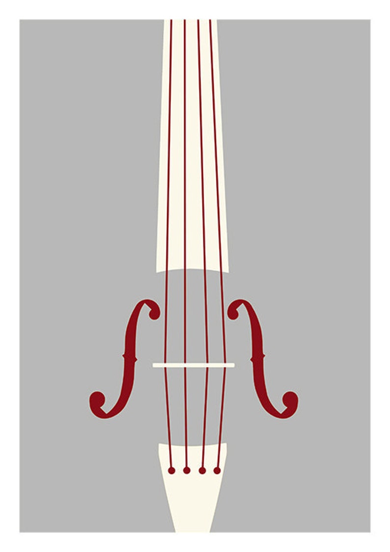 Violin Poster, Digital Music Print, Violin Illustration, Music Art ...