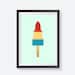 Ice Cream Illustration, Rocket Popsicle Illustration, Summer Ice Cream ...