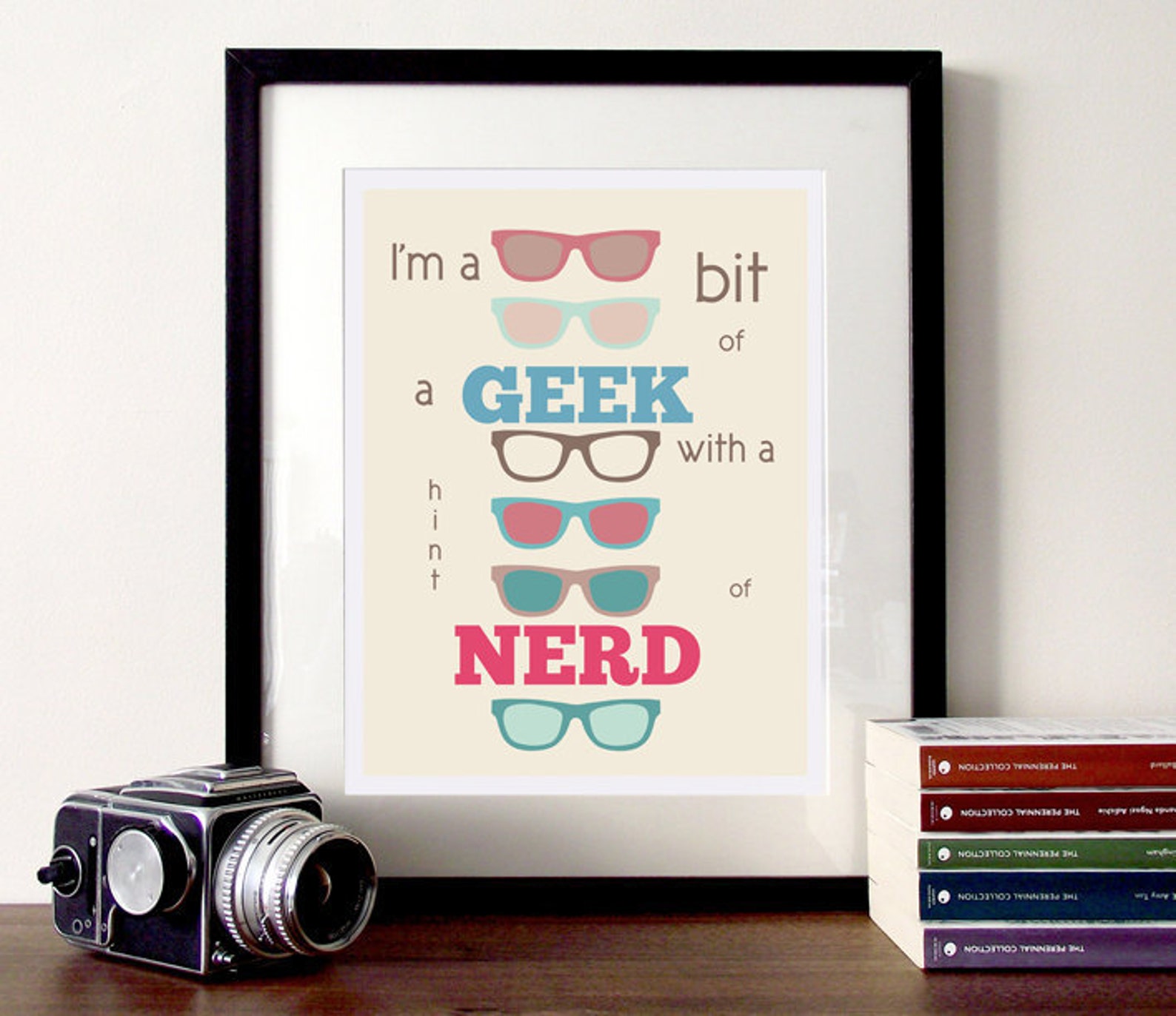 Typography Poster, Nerd and Geek, Illustrated Typography, Quote Print ...