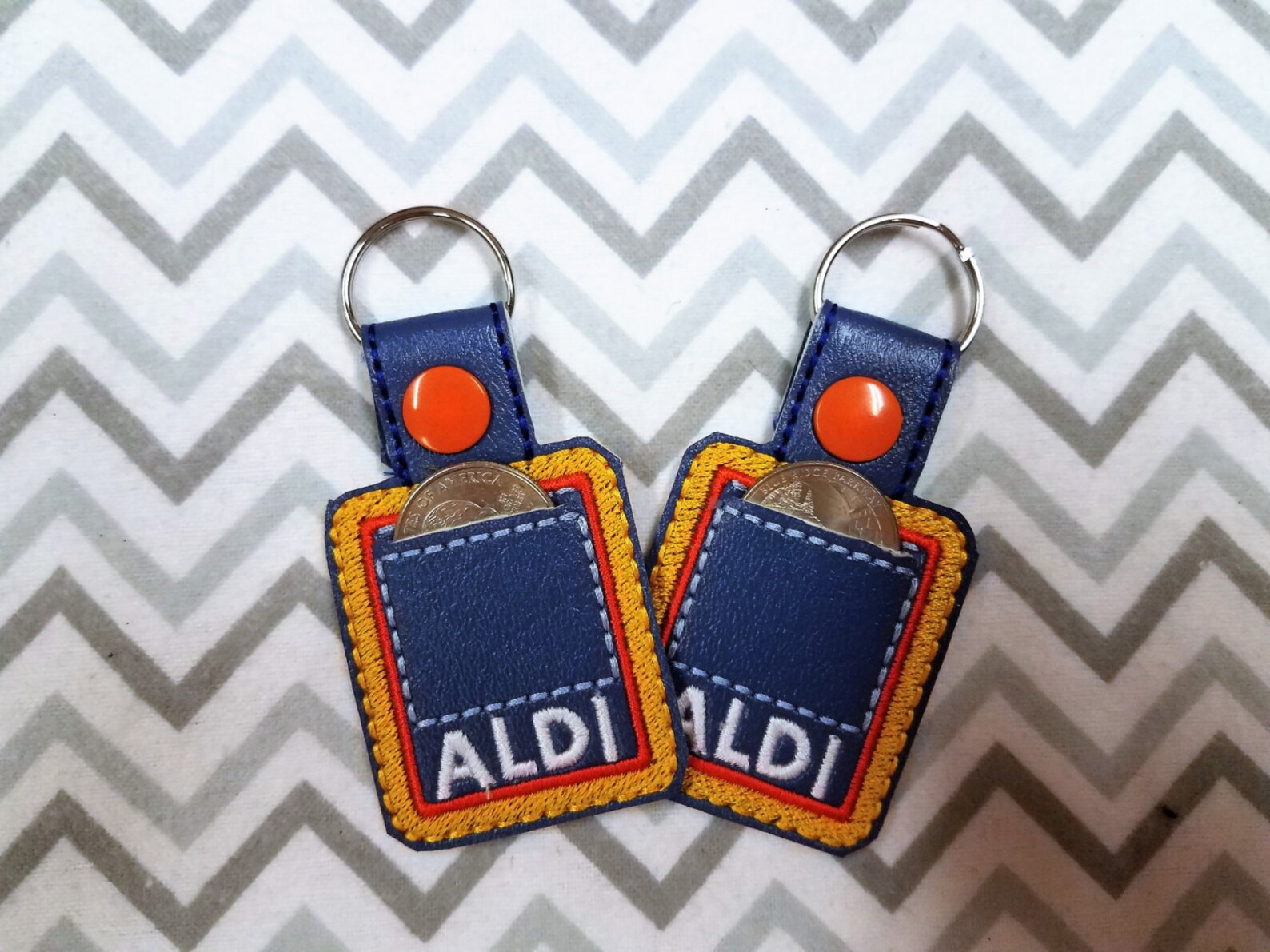 Aldi Key Fob Aldi Quarter Keeper - Etsy