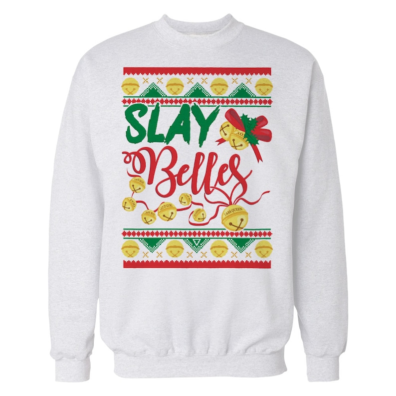 Slay Belles Savage Yaas Queen Christmas Sweatshirt - Etsy