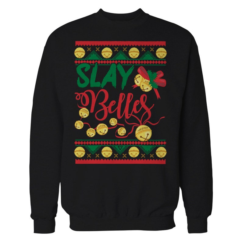 Slay Belles Savage Yaas Queen Christmas Sweatshirt - Etsy