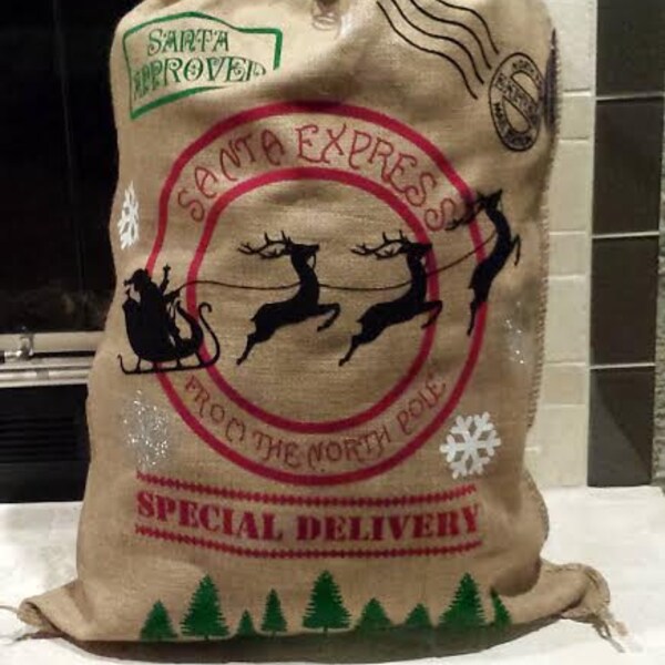 Burlap Santa - Etsy
