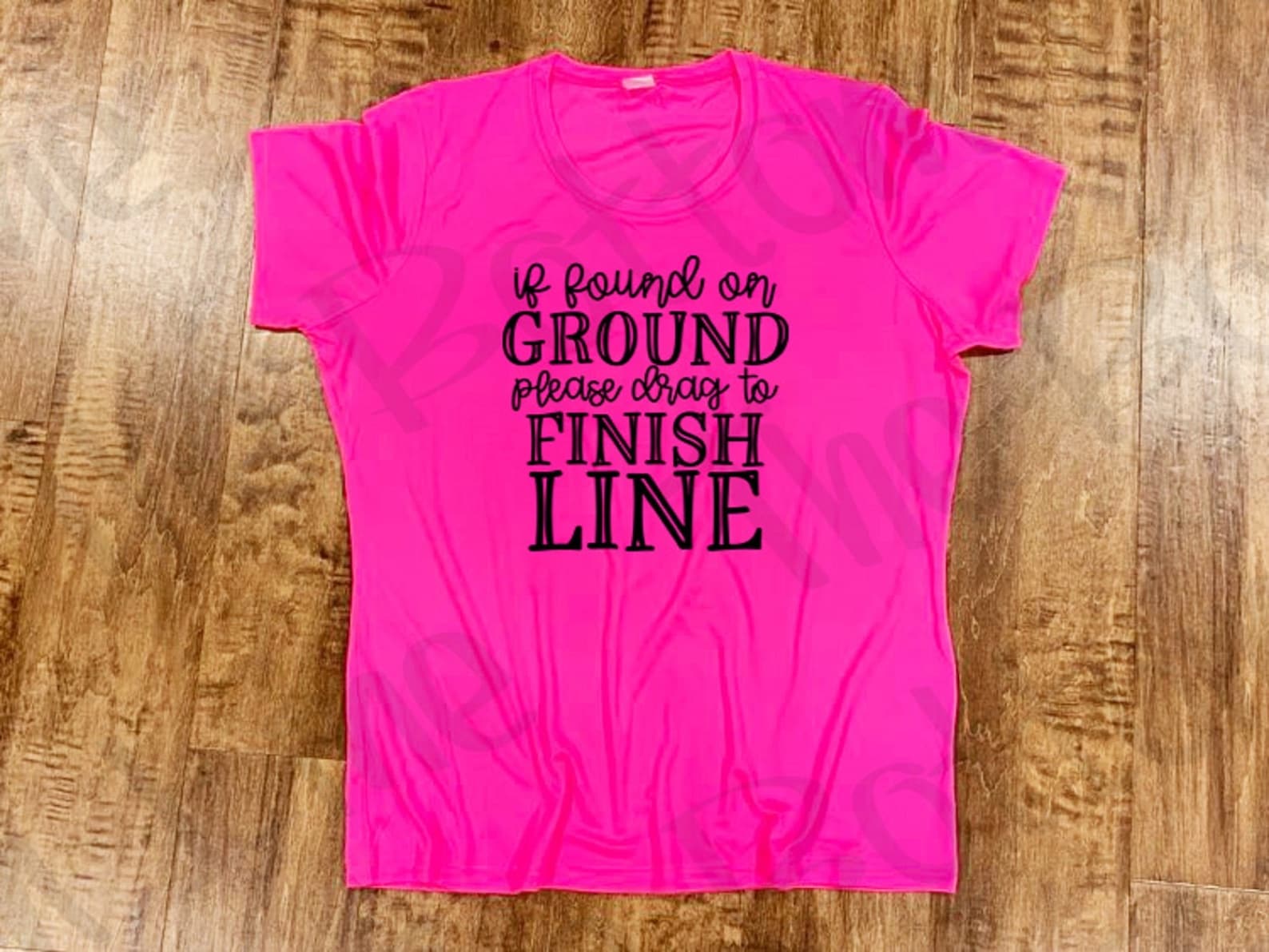 If Found on Ground Drag Over Finish Line Ladies Marathon Shirt | Etsy