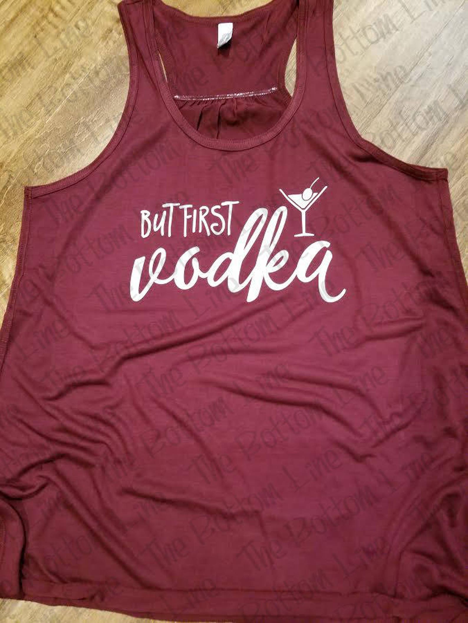 But First Vodka Tank Top//flowy Drinking Tank//womens Drinking | Etsy