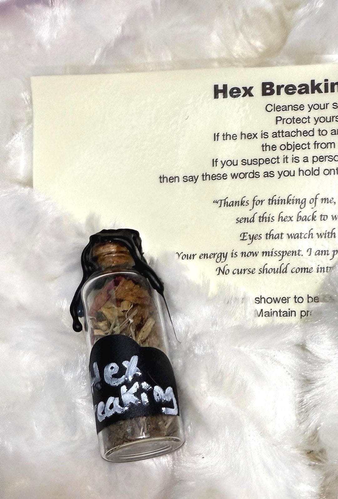 Hex Breaking Spell Jar: Energy Cleansing & Protection Ritual - Etsy