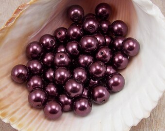 Maroon pearl | Etsy