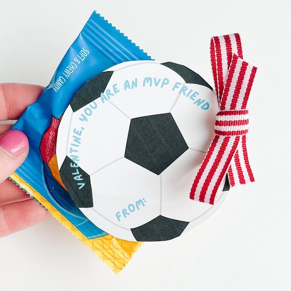 Soccer Valentine - Etsy
