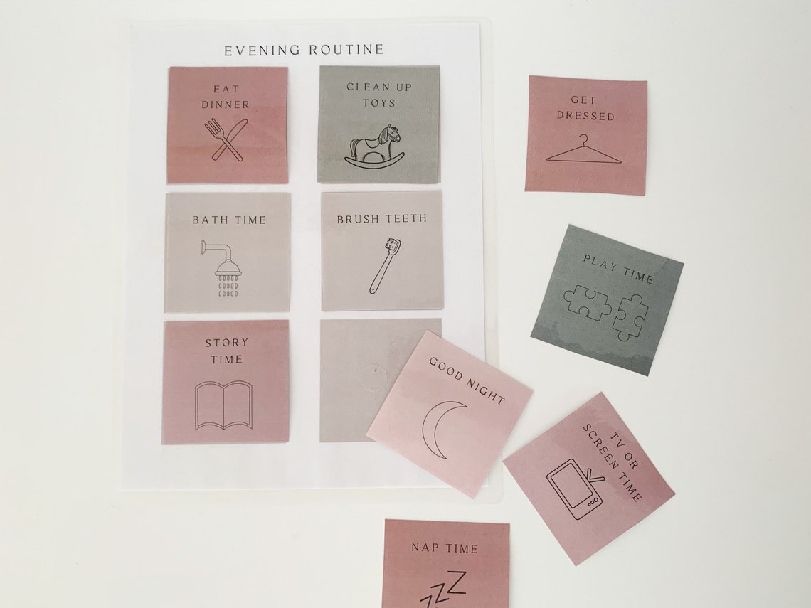 Printable Daily Routine Cards for Toddlers Preschoolers and - Etsy UK