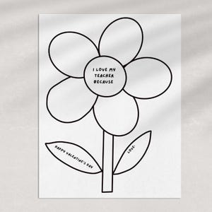 Printable Valentine’s Day Activity for Teachers - Kids Coloring Sheet ...